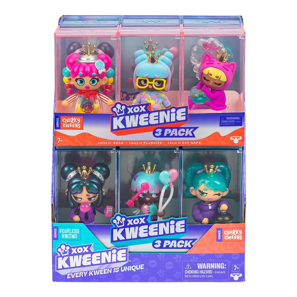 Juguete Pack x3 XOX Kweenie Vulcanita