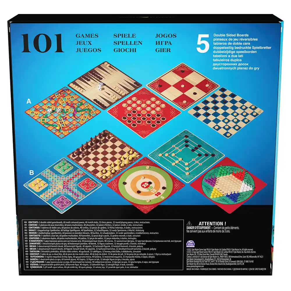 Spin Master Games 101 Juegos para Jugar en familia o con amigos