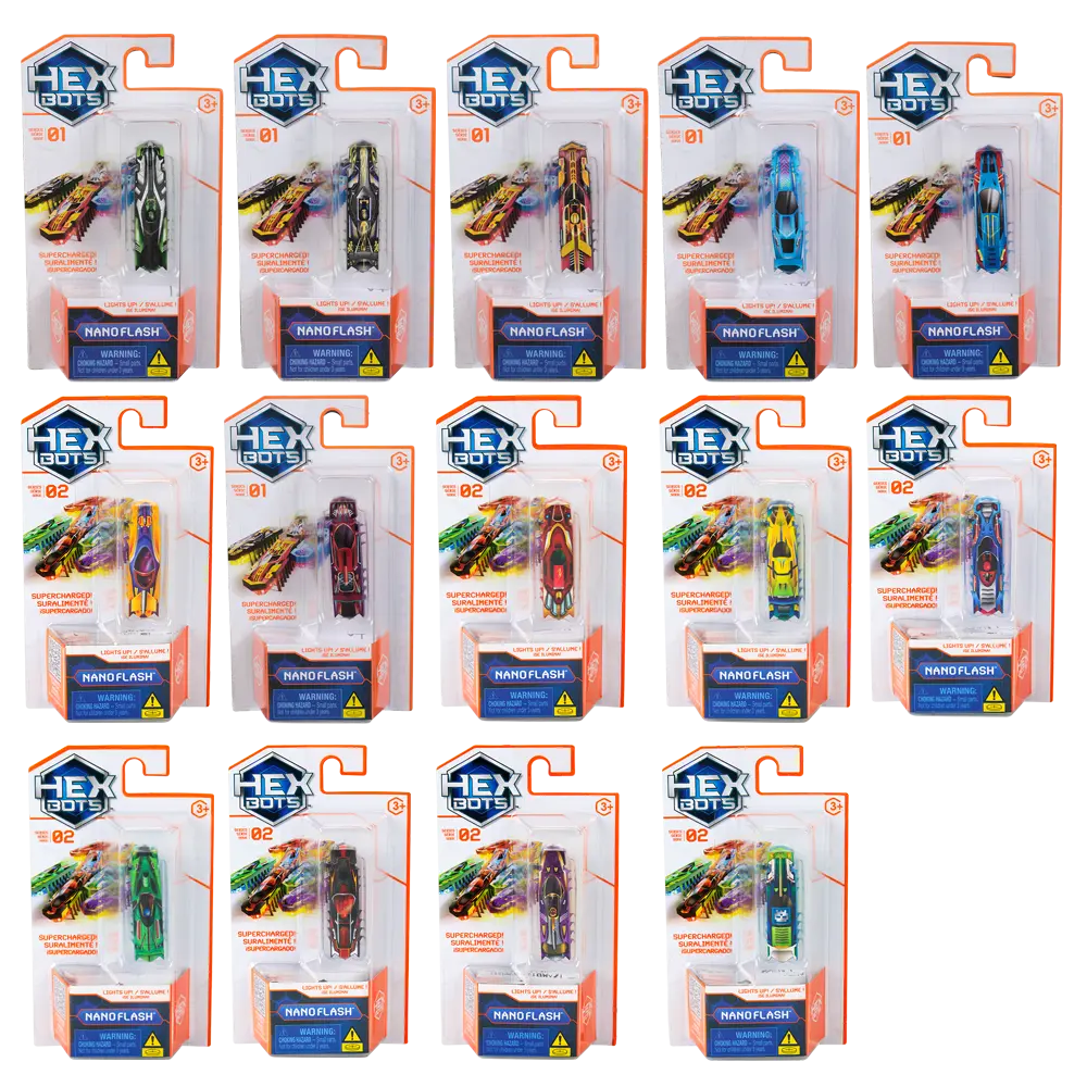 Mini Robots Nano Flash - Hex Bots - Juguetes Vulcanita