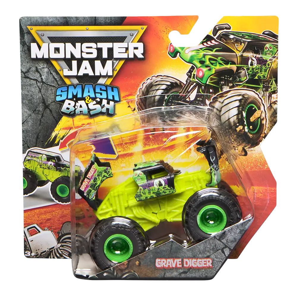Juguete Vehículo Monster Jam Smash & Bash 1:64 Vulcanita