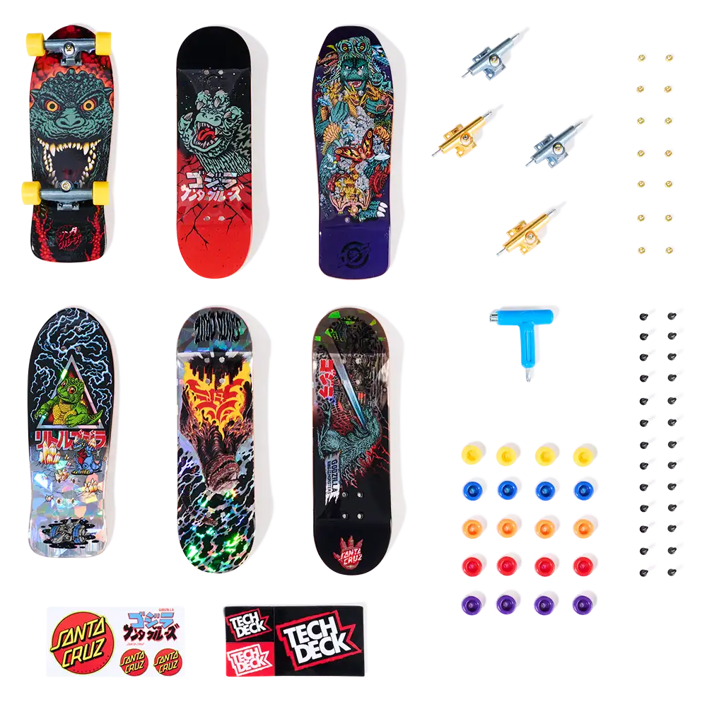 Tech Deck | Pack Skate de Dedo Godzilla | Juguetes Vulcanita